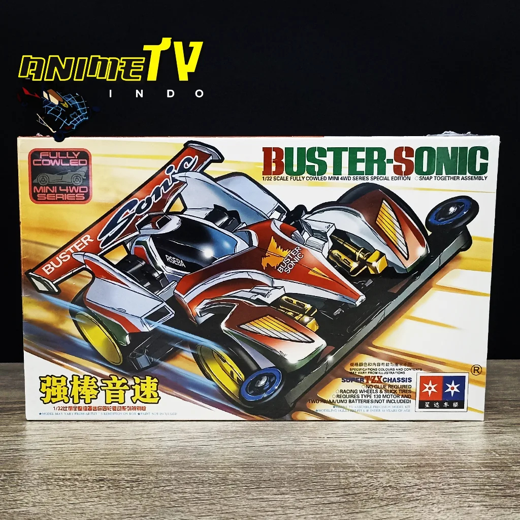 Jual Rep Tamiya Mini 4wd Buster Sonic Merk Daxing Super TZX Chassis ...