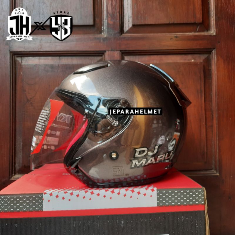 Jual Helm KYT DJ MARU Solid Polos Gunmetal Abu Tua Glossy Original ...