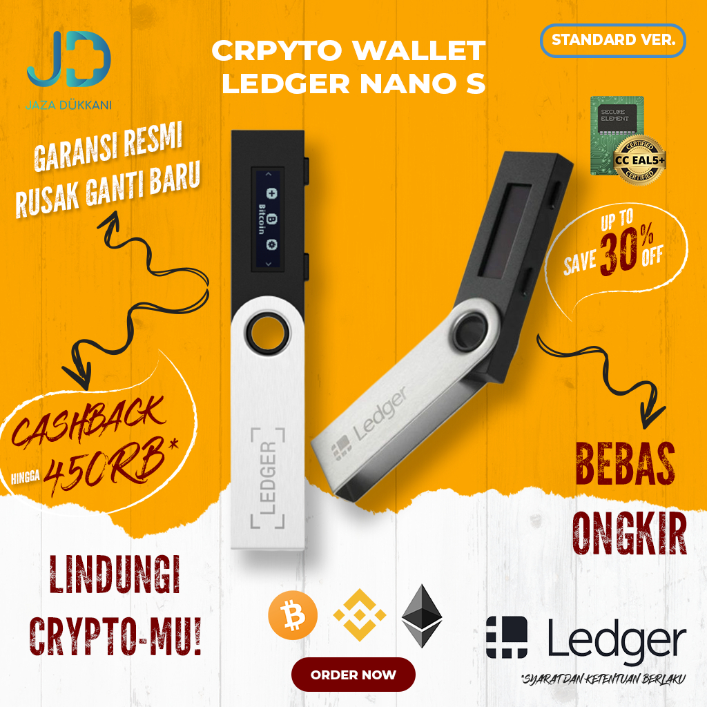 Jual Ledger Nano S Cryptocurrency Crypto Hardware Wallet Dompet Bitcoin - READY STOCK | Shopee ...