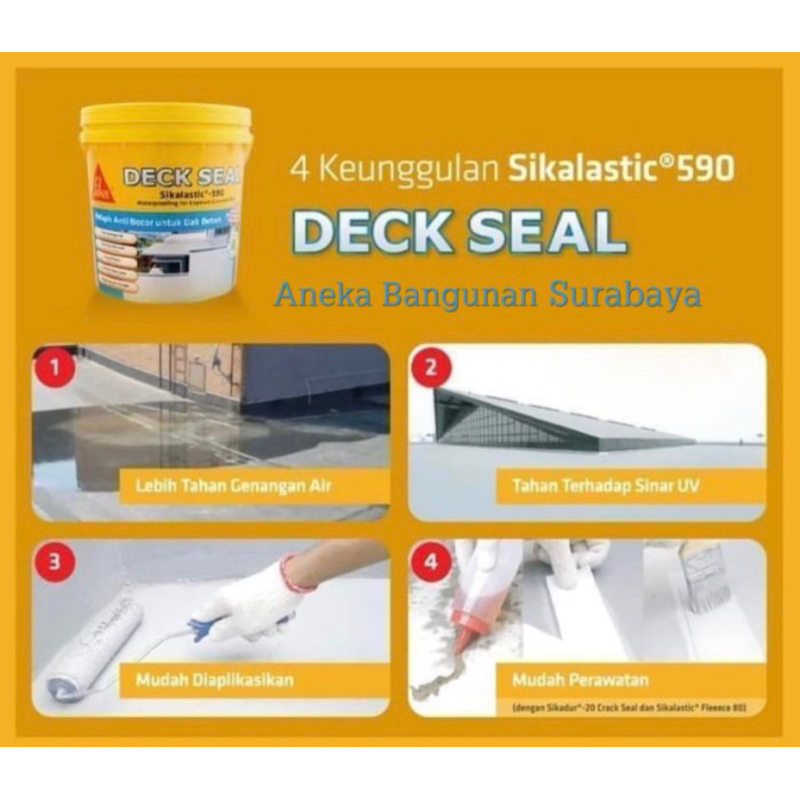 Jual Sikalastic 590 DECK SEAL 20kg sika lastic deckseal pelapis anti ...