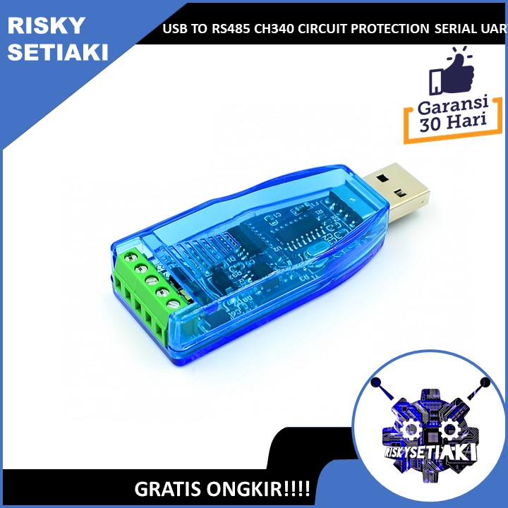 Jual Usb To Rs485 Ch340 Circuit Protection Serial Uart Converter Adapter Shopee Indonesia