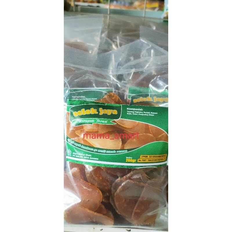 Jual KRUPUK TERASI Selok Jaya nett 200 gr | Shopee Indonesia