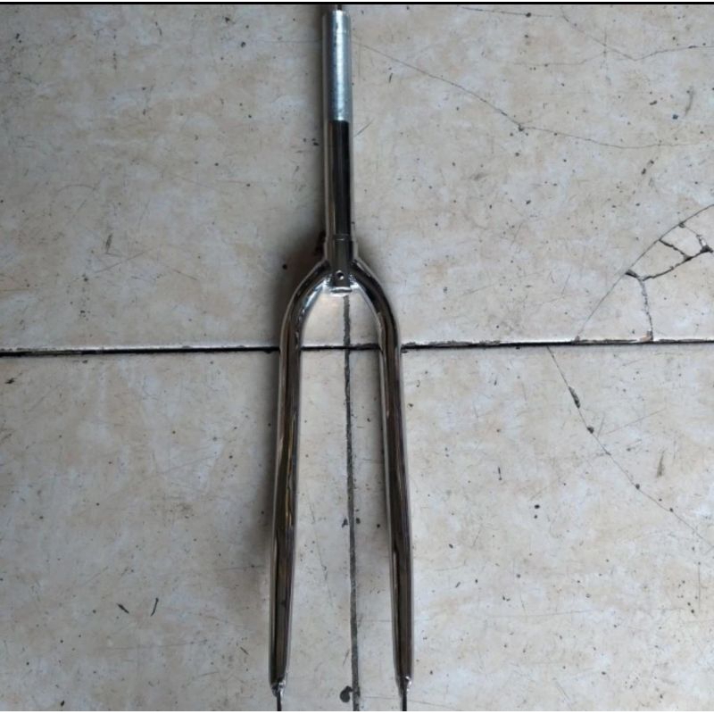 Jual fork sepeda 700 700c fixie balap roadbike crome chrome taiwan ...