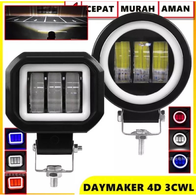 Jual Lampu tembak daymaker mini 3LENSA LED DAYMAKER LED LENSA PEMAKAIN ...