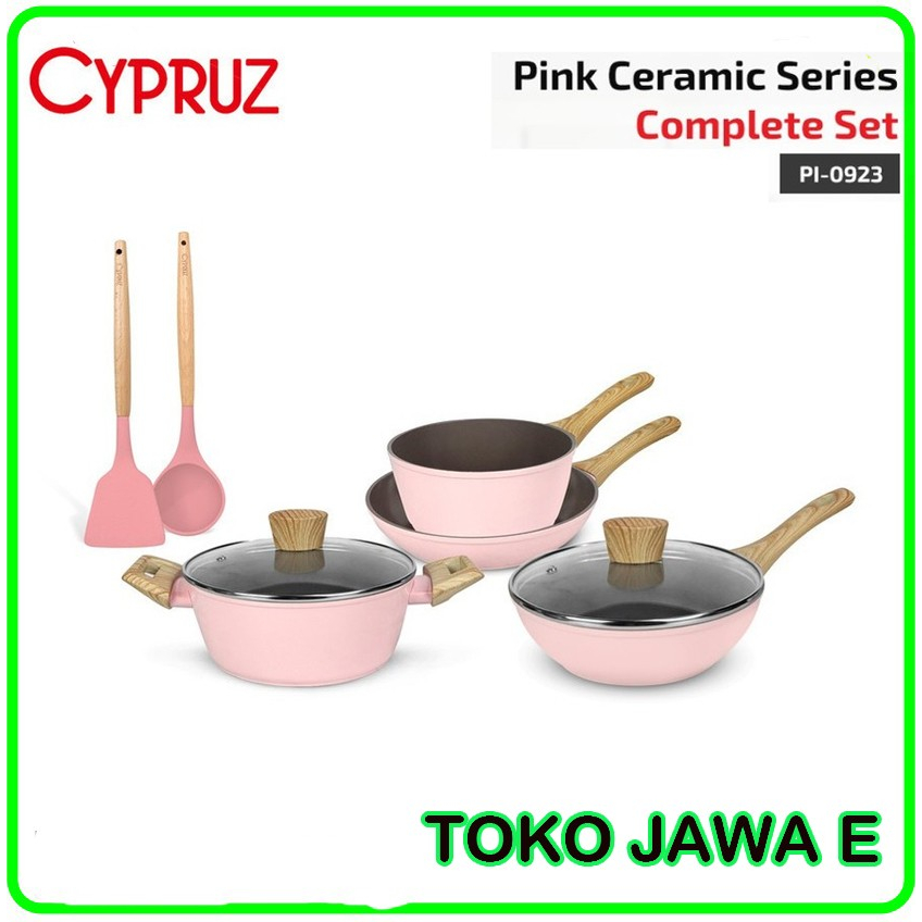 Jual PANCI SET CYPRUZ PI 0923 CERAMIC PIONK SERIES Complete Set Pink ...