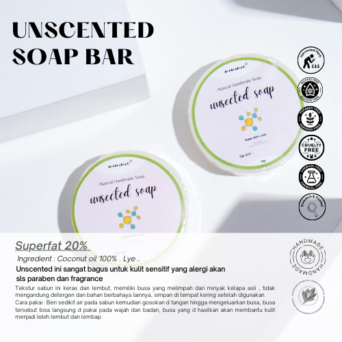 Jual Sabun Unscented Soap Bar Untuk Kulit Iritasi Sensitif Dan Alergi