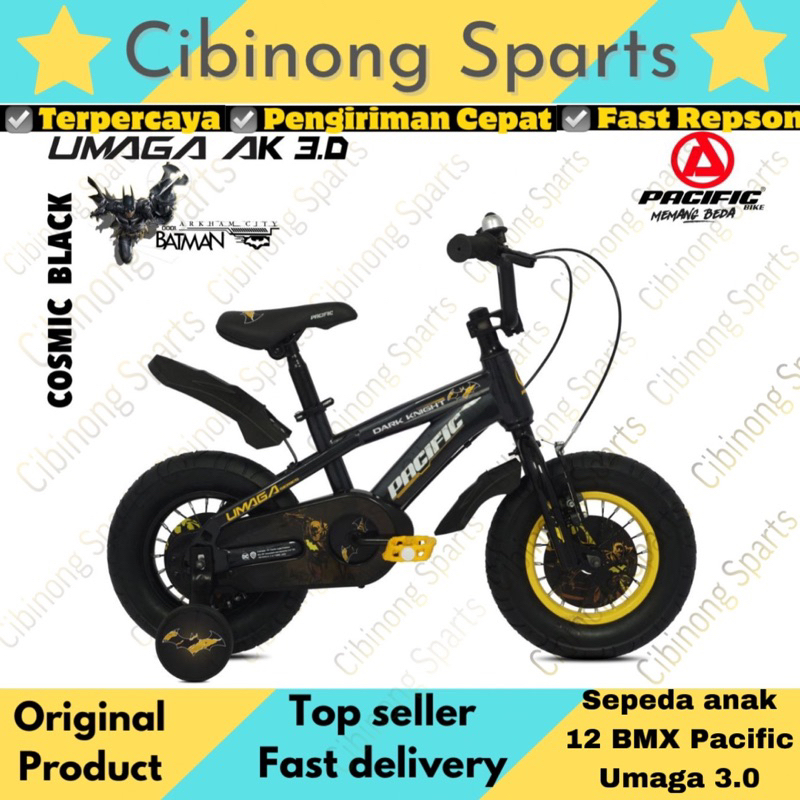 Jual Sepeda Anak BMX 12/16/18 Pacific Umaga Hotshot AK BA 3.0 Batman Ban Besar Jumbo New Product ...