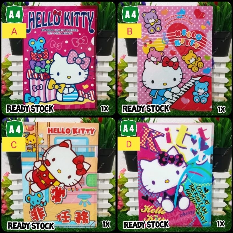 Jual Map File Folder A4 1 Pocket Sanrio Karakter Hello Kitty | Shopee ...