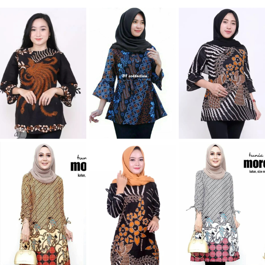 Jual CUCI GUDANG - Baju Batik Wanita / Batik Modern / Atasan Batik ...