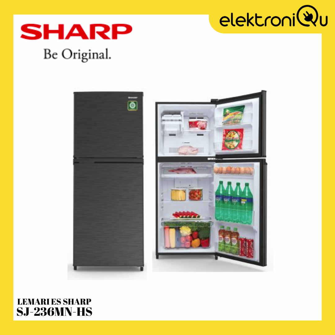 Jual LEMARI ES SHARP 2 PINTU SJ-236MN-HS / KULKAS SHARP 2 PINTU SJ ...