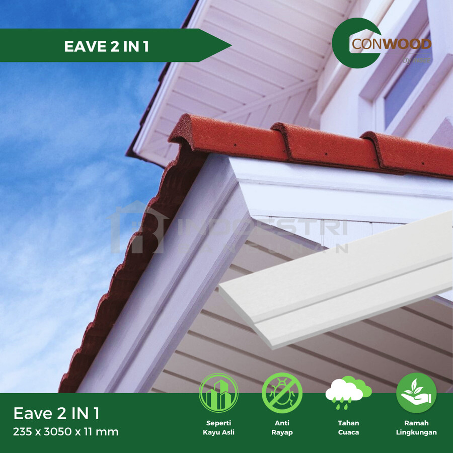 Jual Conwood Eave 2 in 1 / Conwood Decorative (235 x 3050 x 14 mm) | Shopee Indonesia