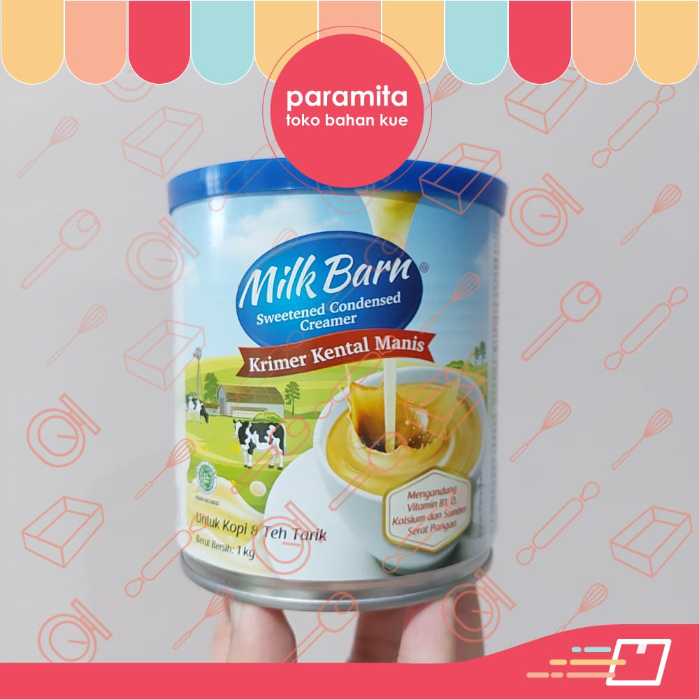Jual Milk Barn Krimer Kental Manis 1 Kg Kaleng | Shopee Indonesia