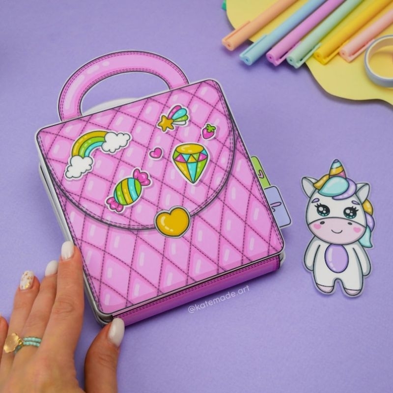 Jual Paper Doll Unicorn House - Paper Doll viral - paper duck - rumah ...