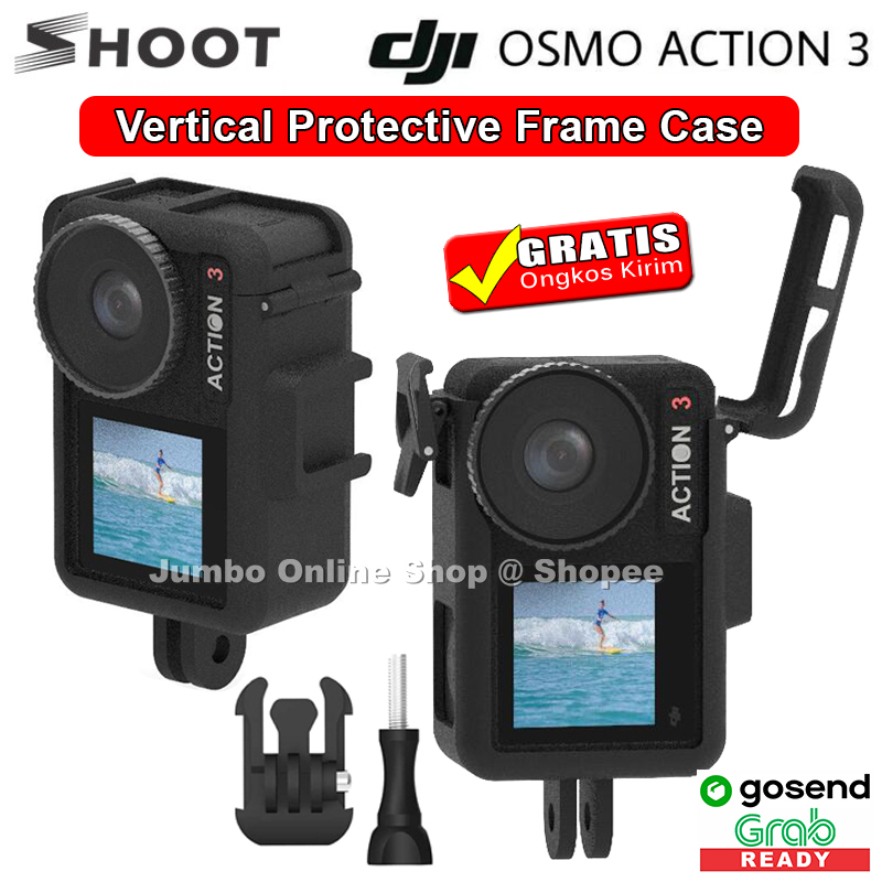 Jual SHOOT Vertical Protective Frame Case For DJI Osmo Action 3 Frame ...