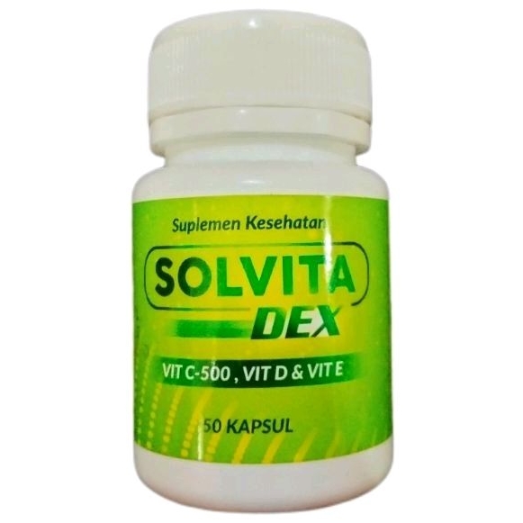 Jual SOLVITA DEX - Vitamin C 500 , Vitamin D & Vitamin E (50's /Botol) | Shopee Indonesia