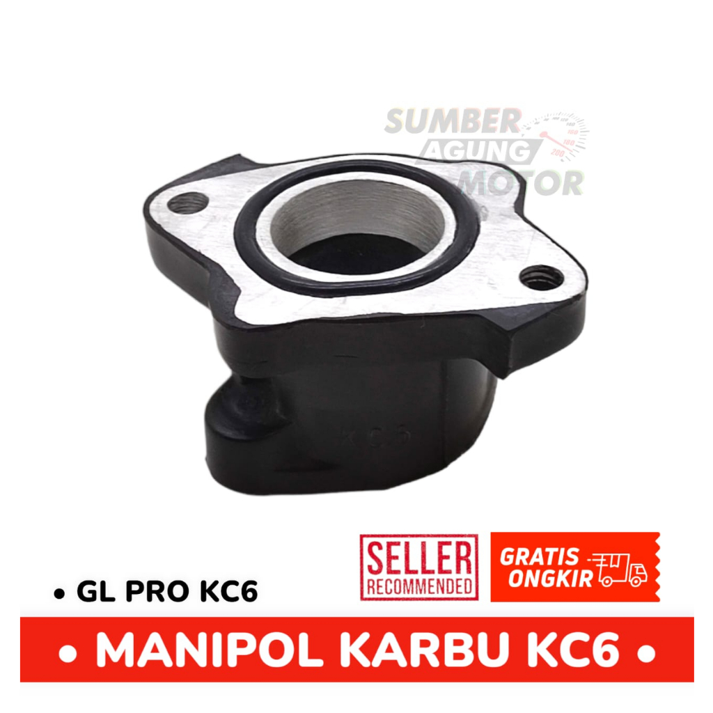 Jual MANIPOL MANIFOL KARBU KARBURATOR GL PRO KC6 KUALITAS ORI | Shopee ...