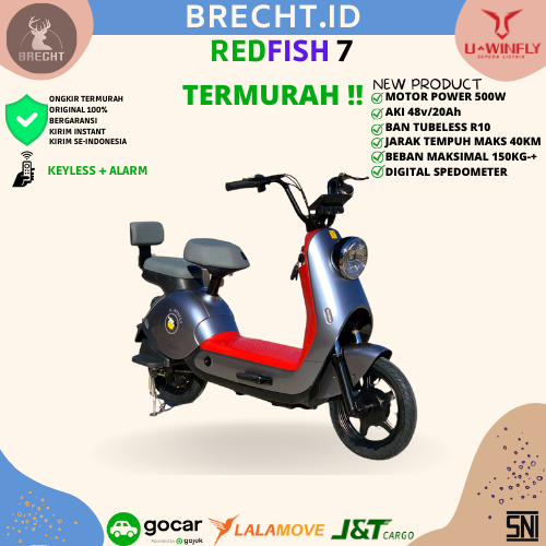 Jual Sepeda Listrik Electric Bike Uwinfly Redfish 7 / RF 7 New Series ...