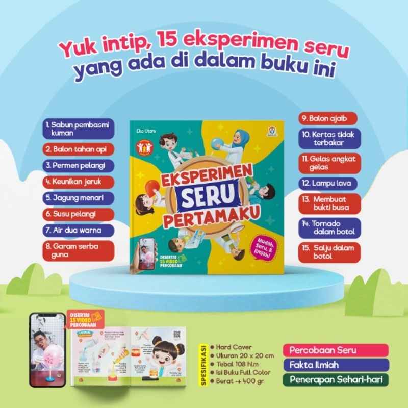 Jual Buku Anak Belajar Sains Kids Science Experiment Eksperimen Seru Pertamaku Ziyadbooks Ziyad ...