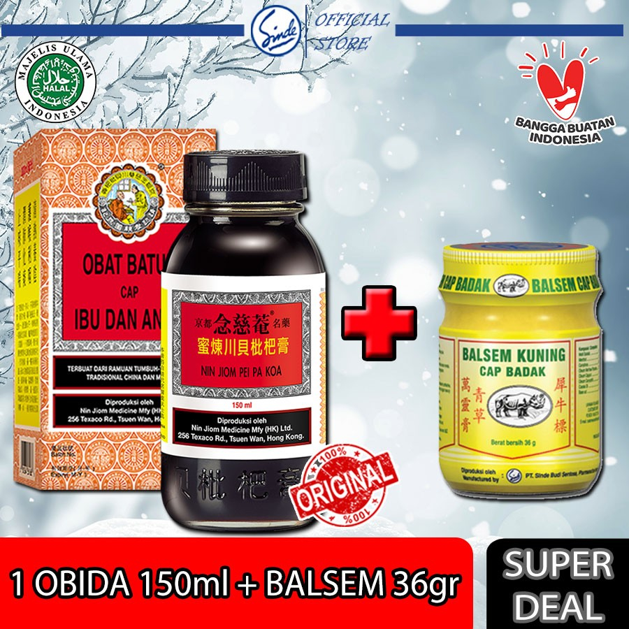 Jual Super Deal: Obat Batuk Ibu dan Anak 150ml + Balsem Kuning Cap ...
