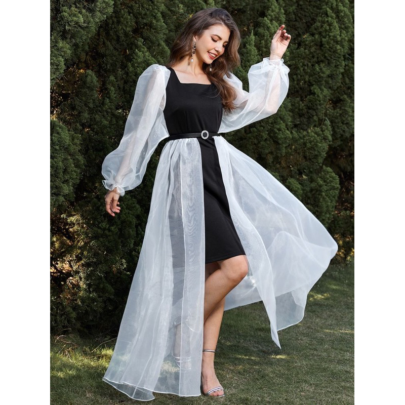 Jual LATERN GOWN - Gaun pesta wanita dress party promnight organza maxi ...