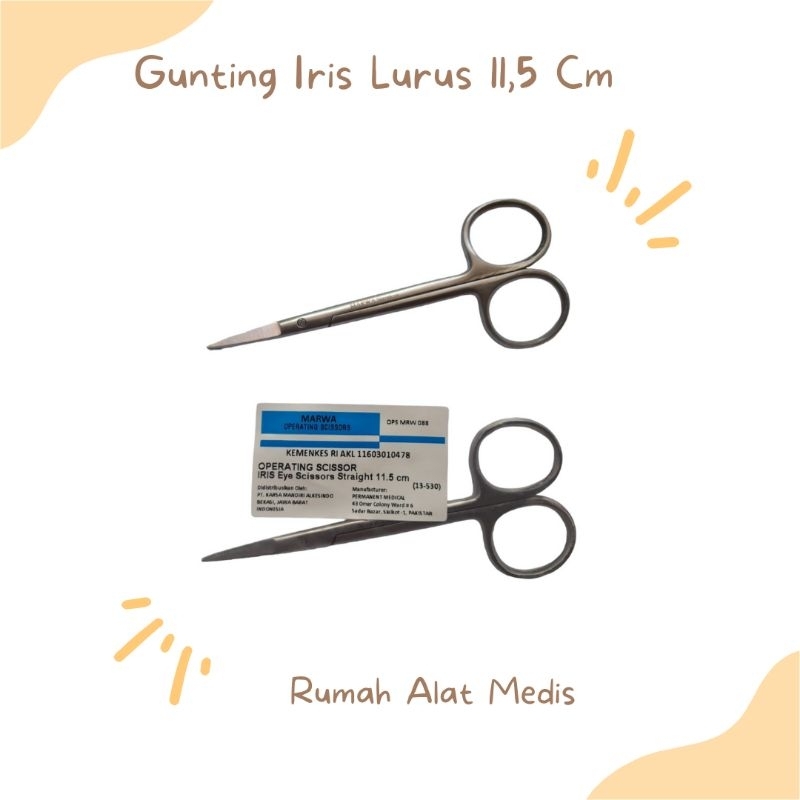 Jual Marwa Gunting Iris Lurus Bengkok Gunting Iris Tajam Tajam Gunting ...