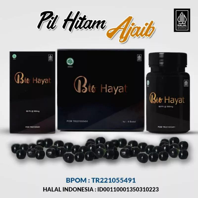 Jual BIO HAYAT PIL Hitam Untuk Membantu Memelihara Daya Tahan dan ...