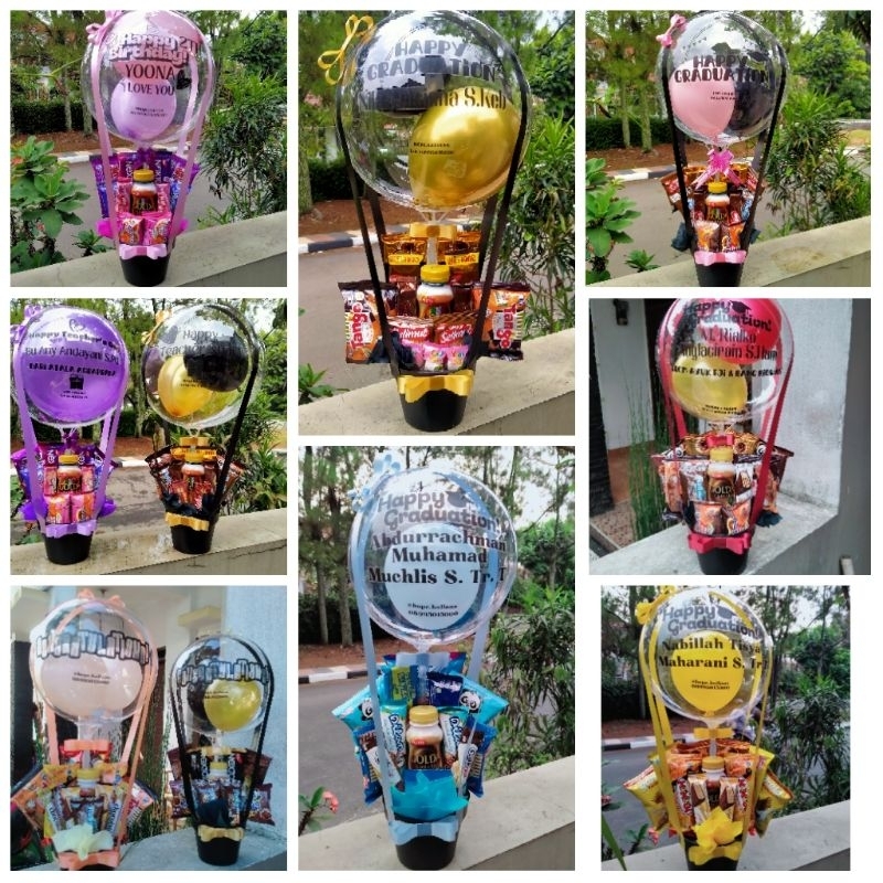 Jual READY INSTAN MINI Buket Balon TERMASUK ISI SNACk | Shopee Indonesia