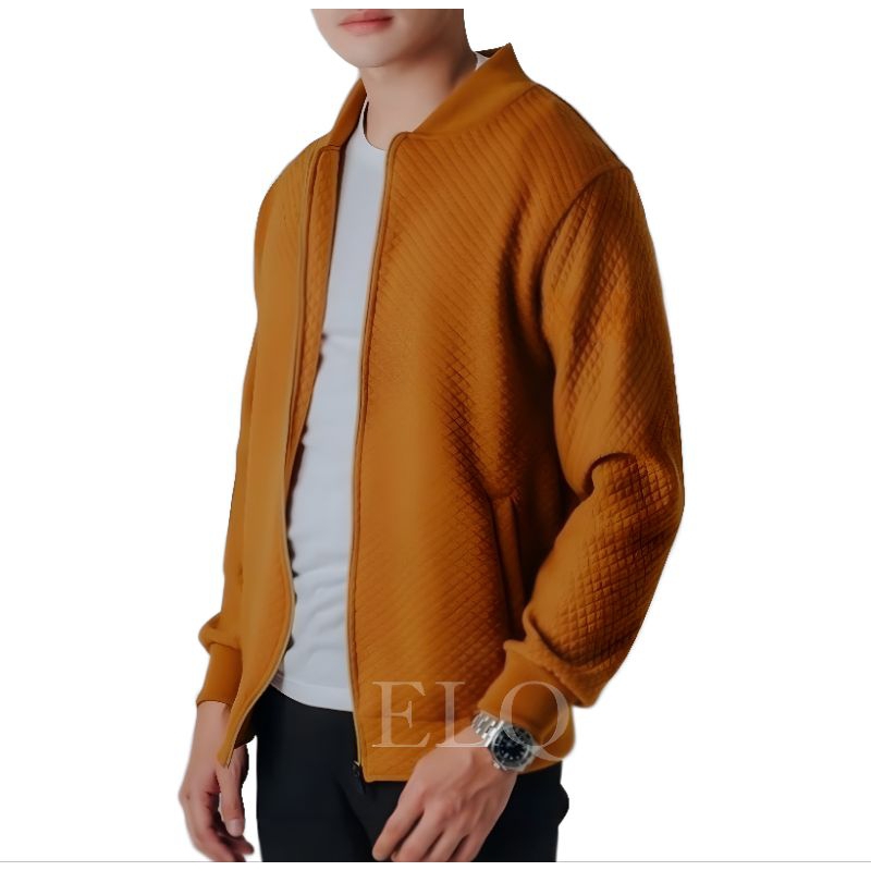 Jual Jaket Comfy Bomber Jacket Model Bomber Dengan Motif Diamond ...
