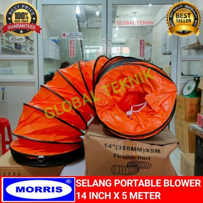 Jual Selang portable blower 14 inch x 5m / Flexible Hose Exhaust Blower ...