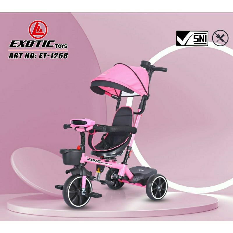 Jual Stroller Exotic ET-1268 Sepeda Anak Roda Tiga ET 1268 ET1268 ...