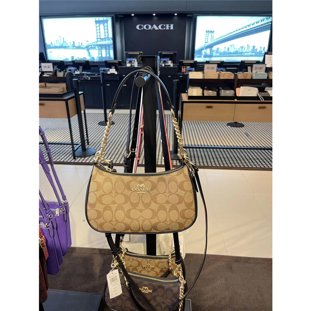 Jual Coach Teri Shoulder Bag In Signature Canvas Coach Tas Selempang ...