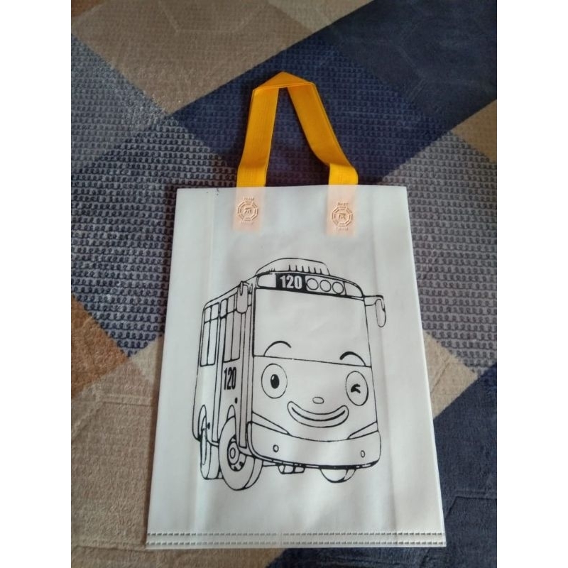Jual tas lukis/mewarnai tote bag,tali panjang warna,bahan tebal ...