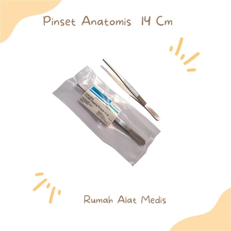 Jual Marwa Pinset Anatomis / Pincet Chirugis 14cm Forceps / Pinset ...