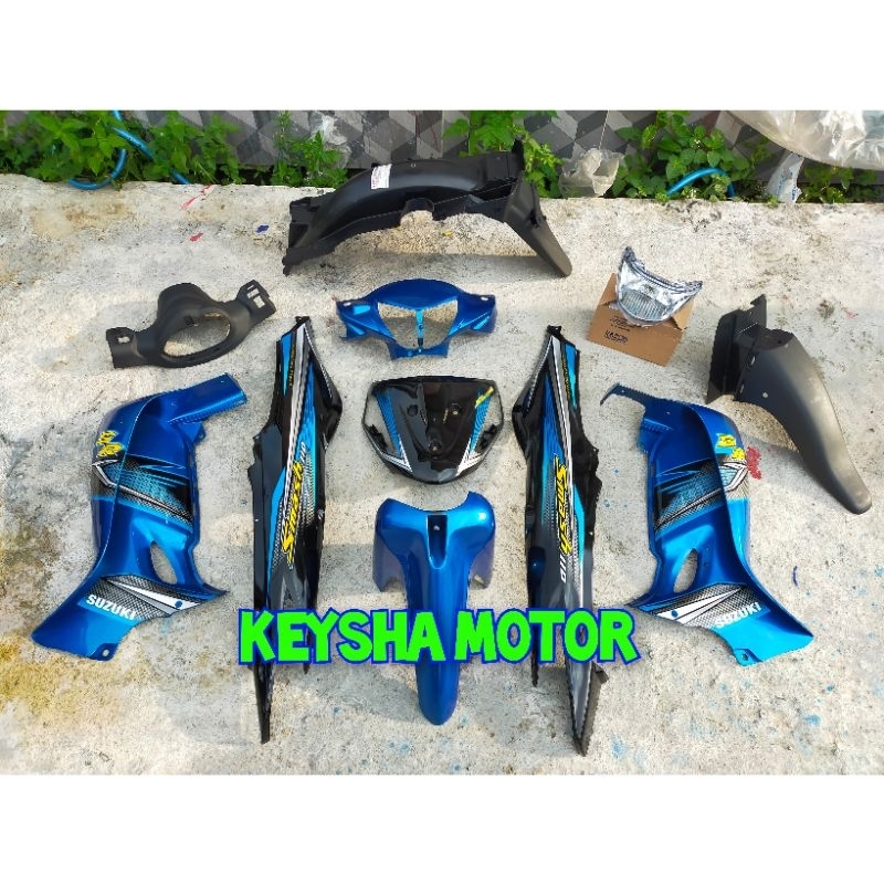 Jual FULL BODY SUZUKI SMASH NEW BIRU FULL SET | Shopee Indonesia
