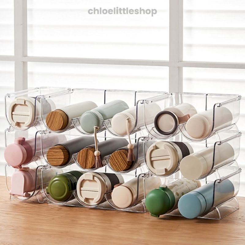 Jual CLS | Tempat Tumbler / Bottle Organizer / Tempat Penyimpanan Rak ...