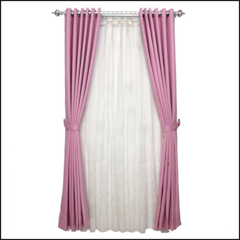 Jual Gorden Tinggi 150cm 6 Gelombang Korden Hordeng Jendela Bahan ...