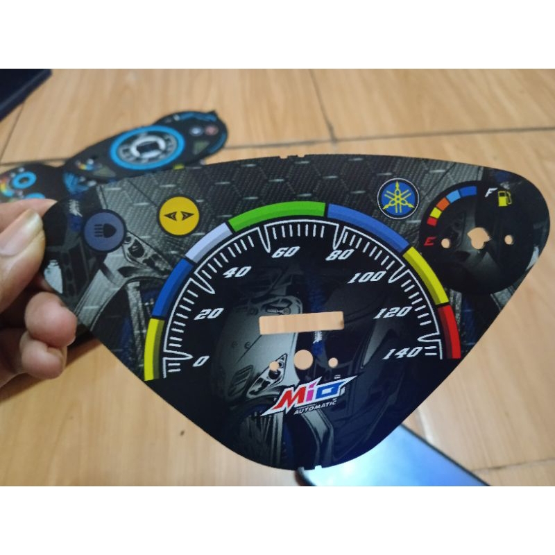 Jual papan speedometer custom mio sporty tema thailook panel spidometer ...