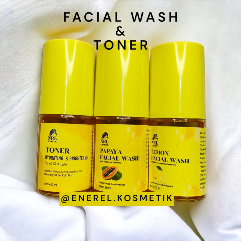 Jual NRL ECER KEMASAN BARU. FACIAL WASH & TONER. | Shopee Indonesia