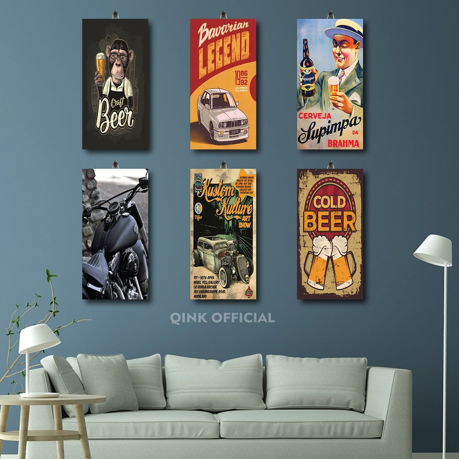 Jual POSTER DINDING QUOTES MOTOR RETRO 15X30 / QINK OFFICIAL/ POSTER ...
