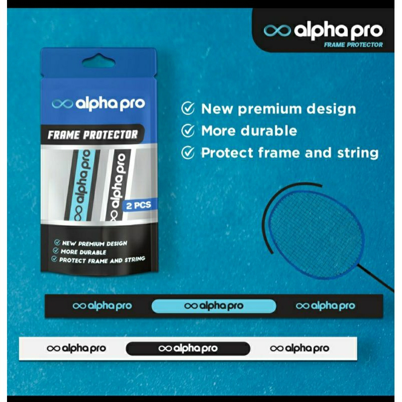 Jual Alpha Frame Protector Raket Badminton Original 2in1 | Shopee Indonesia