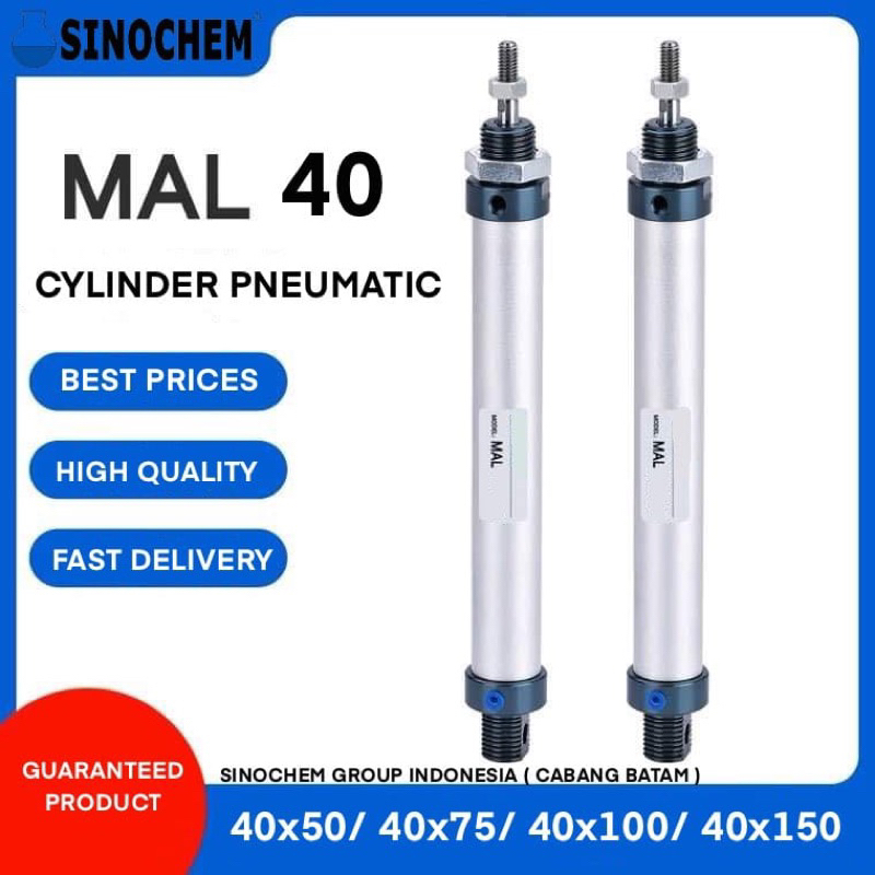 Jual SINOCHEM / AIR CYLINDER PNEUMATIC /MMAL 40MM/tipe Merk PAMY ...