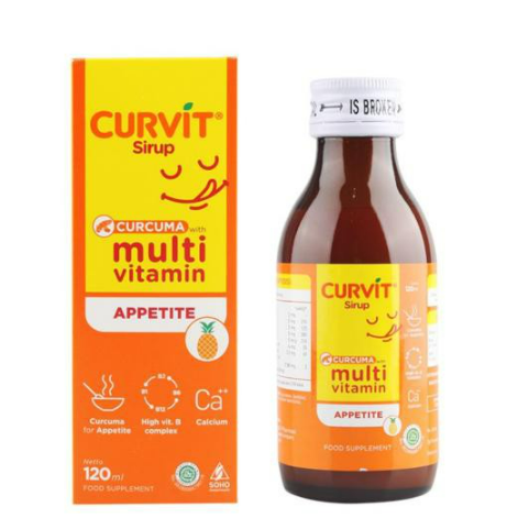 Jual Curvit Syrup 120 ML #Penambah Nafsu Makan - APOTEK RESMI | Shopee ...