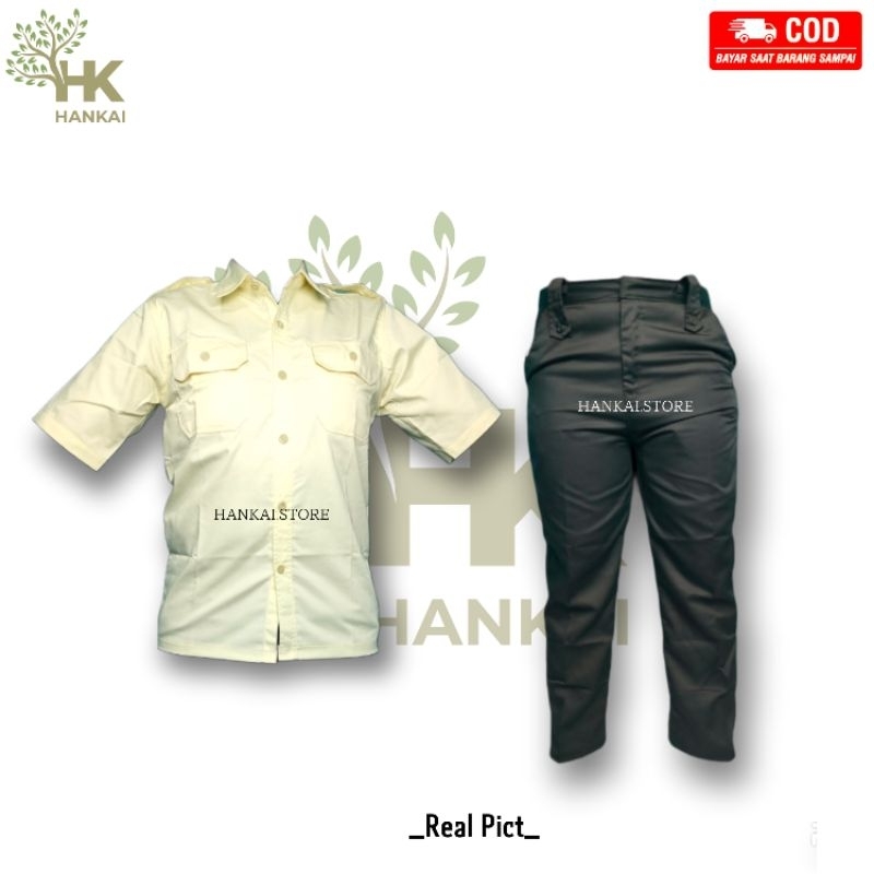 Jual Baju seragam satpam security cream terbaru seragam PDH Satpam | Shopee Indonesia