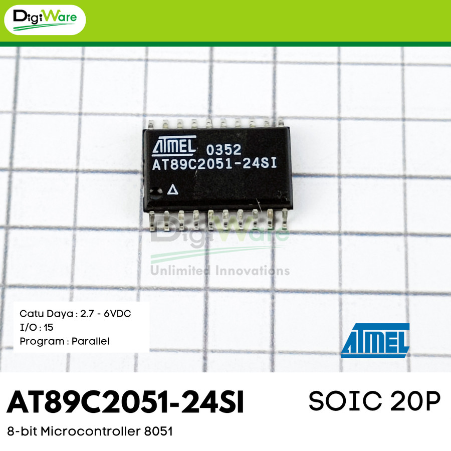 Jual AT89C2051 24SI SMD SOIC 20Pin | Shopee Indonesia