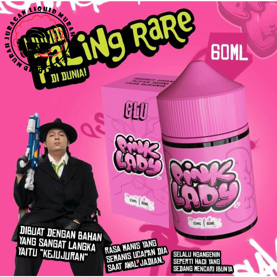 Jual GLU V9 PINK LADY LIQUID SWEET SOURSOUP GUAVA 3MG 60ML BY FATHIBA ...
