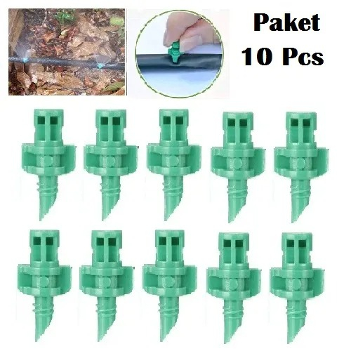 Jual Paket Isi 10 Micro Sprayer 180 Degree Spray Nozzle Derajat ...