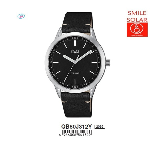 Jual Jam Tangan Pria Casual Kulit Leather Analog Original Q&Q QnQ QQ QB10 QB80 Series | Shopee ...