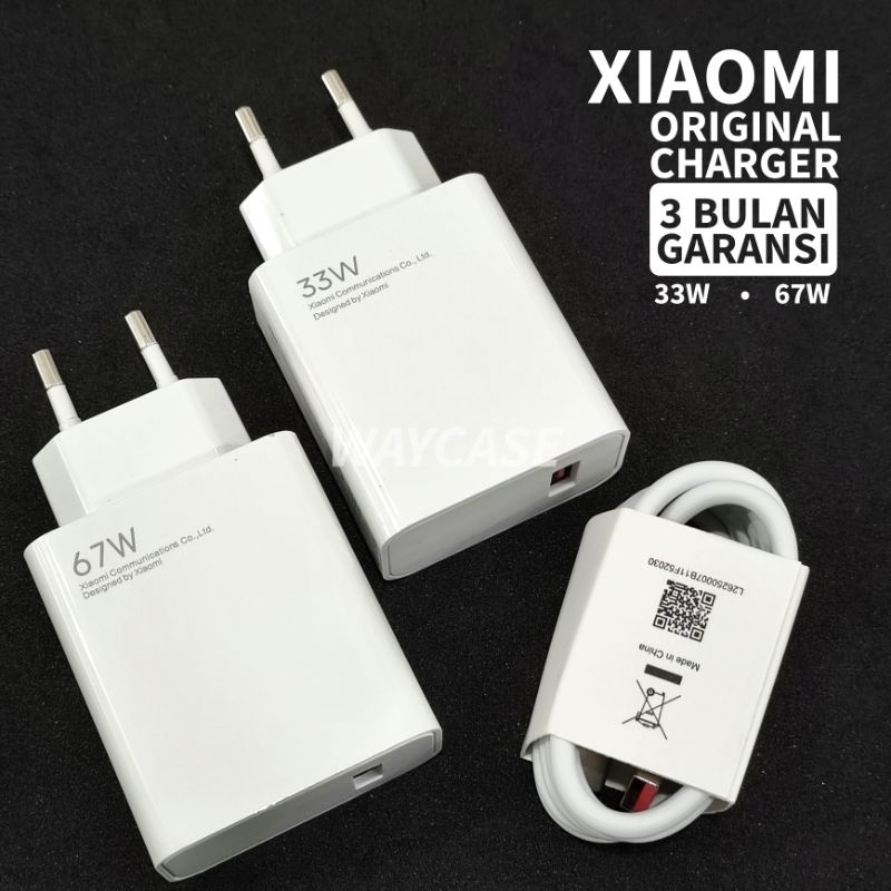 Jual CHARGER XIAOMI 33 WATT, 67 WATT TURBO CHARGING ORIGINAL 100% ...