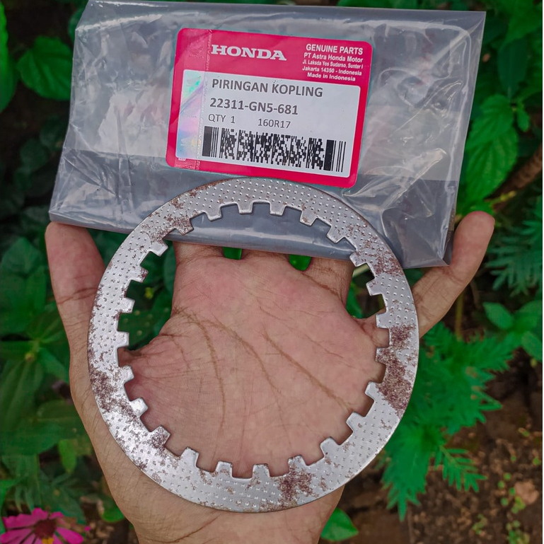 Jual Besi Plat Gesek Kampas Kopling ORIGINAL Model Bintik Honda GL Max Pro Megapro Tiger Revo ...