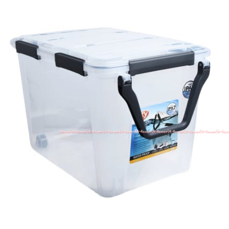 Jual Ezy 100L Transparant Storage Box Waterproof Kotak Penyimpanan ...